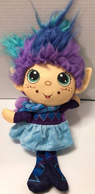 Flip Zee Trolls Winter Wonder Plush Reversible Stuffed Doll 13" Purple ...