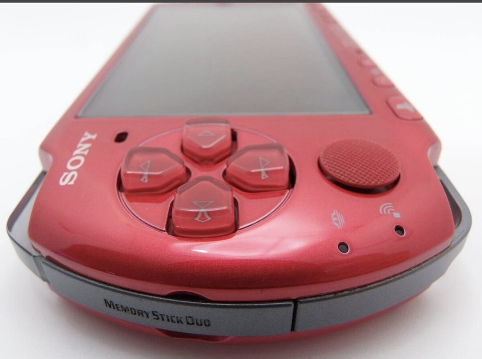 Sony PSP-3000RR Radiant Red Handheld Console PlayStation Portable PSP ...