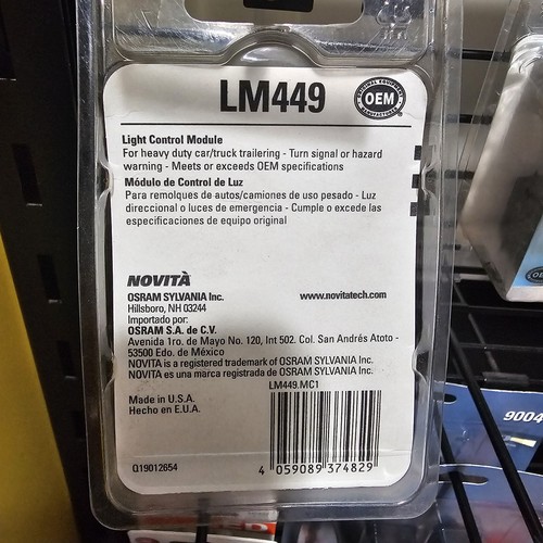 Hazard Warning Flasher-Lighting Control Module NOVITA LM449 | eBay