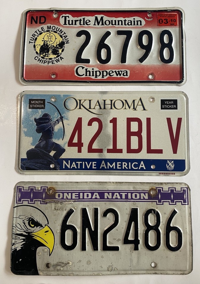 3 Tribal Chippewa Tribe Oneid Nation Native American Expired License ...