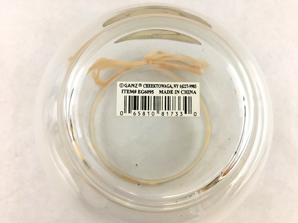 GANZ Rose Bowl You Fill My Heart With Love Metal Plaque Vase Glass ...