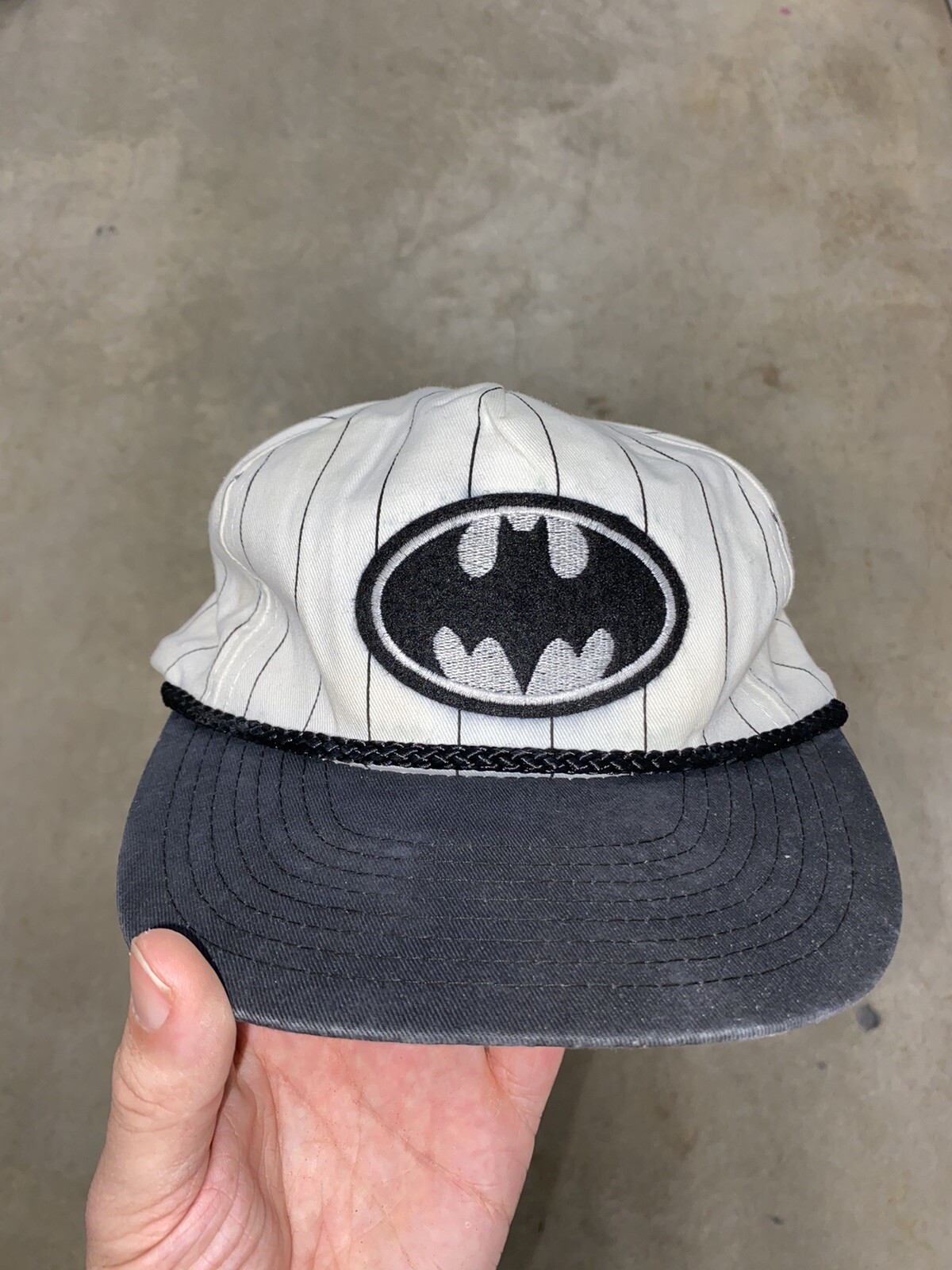 Vintage Snapback 1991 DC Comics Batman Hat Pinstripe … - Gem