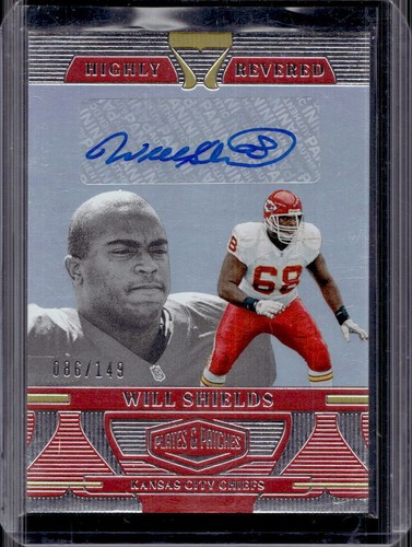 2023 Plates & Patches Will Shields Highly Revered Autograph Auto #086/ ...