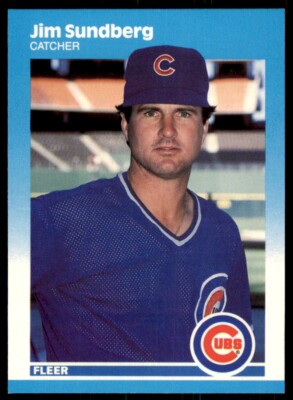 1987 Fleer Update Glossy. Jim Sundberg . Chicago Cubs #U-114 | eBay