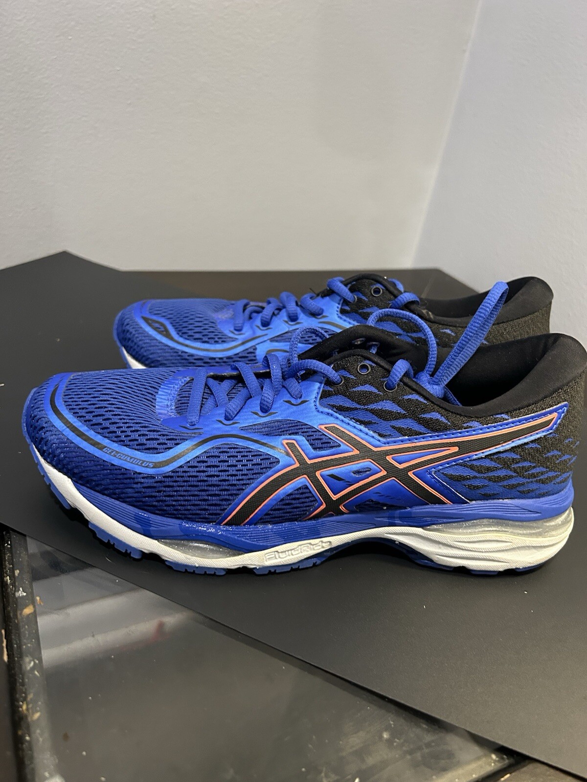 ASICS Blue With Orange and Black Gel Cumulus Fluid R… - Gem