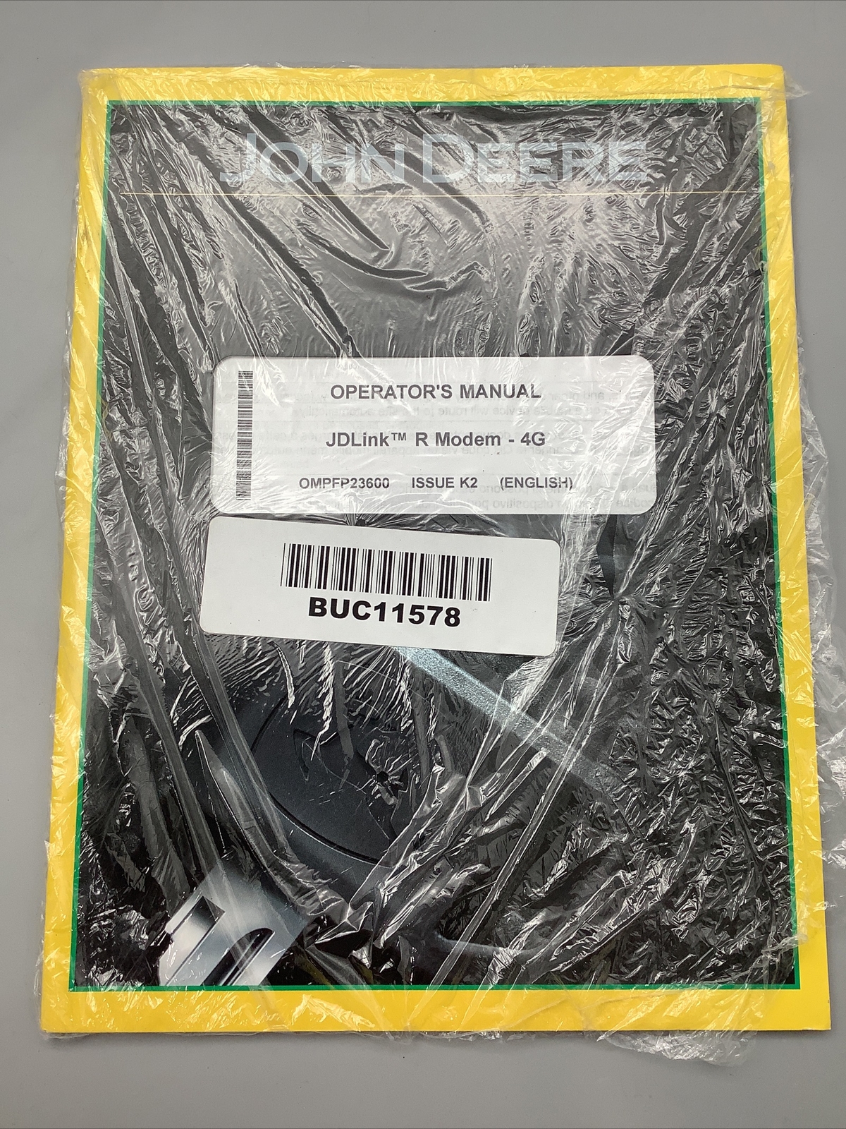 John Deere Operator's Manual JDLink R Modem 4G OMPFP23600 Issue K2 NEW ...