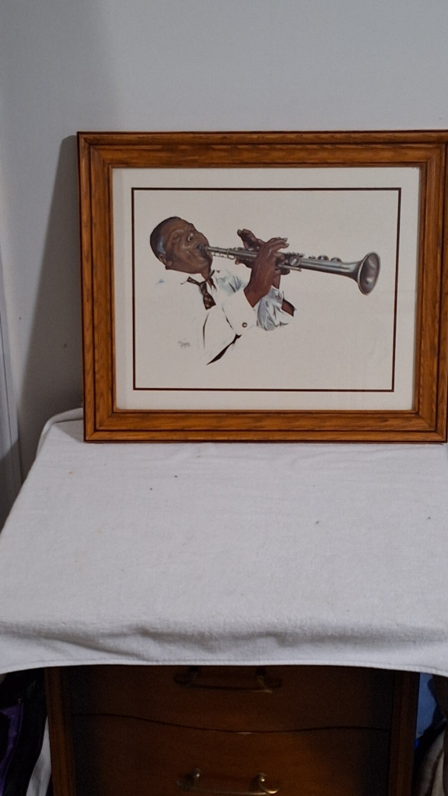 Tom C. Kinney Jazz Trumpeteer Art Print Original In a Very Nice Frame ...