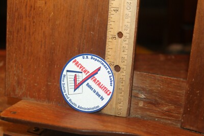 Vintage Coal Mining Decal Sticker Prevent Fatalities Mine Safety Health ...