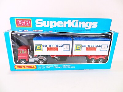 MATCHBOX SUPERKINGS K17 'SCAMMELL CRUSADER GENTRANSCO CONTAINER TRUCK ...