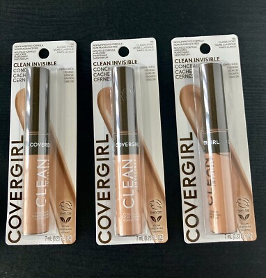 3 Covergirl Clean Invisible Concealer #110 Classic Ivory Lot | eBay