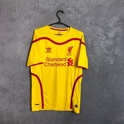 Liverpool Jersey Away football shirt 2014 - 2015 Yellow Warrior Mens ...