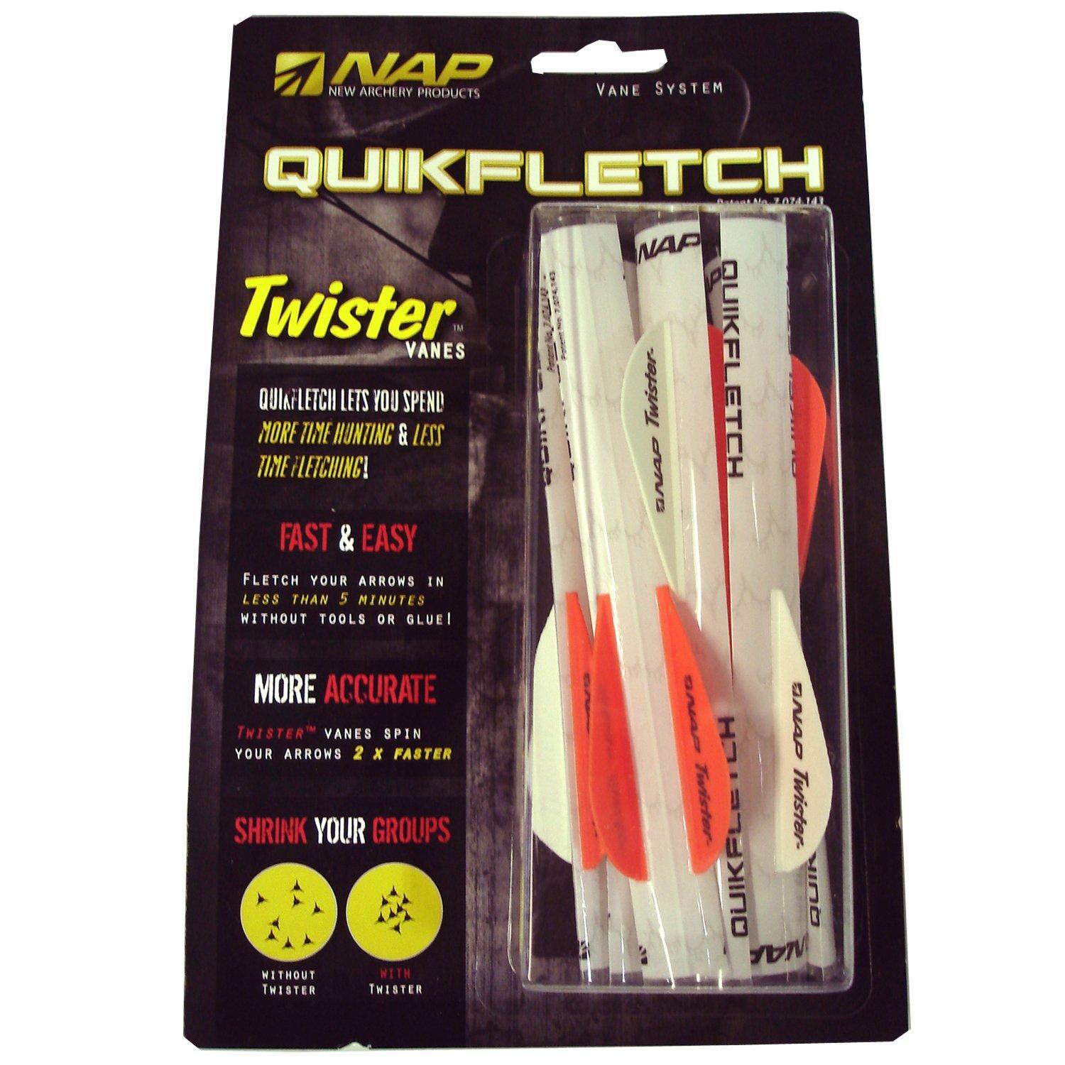 New Archery Products 60-637 6-Pack 2-Inch Quickfletch Twister Vanes | eBay