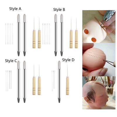 Durable Doll Hair Rooting Tool with Aluminum Handle Holders Supplies ...