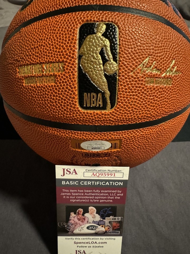 Jordan Poole Signed Basketball Autographed JSA COA authentic Wilson NBA ...