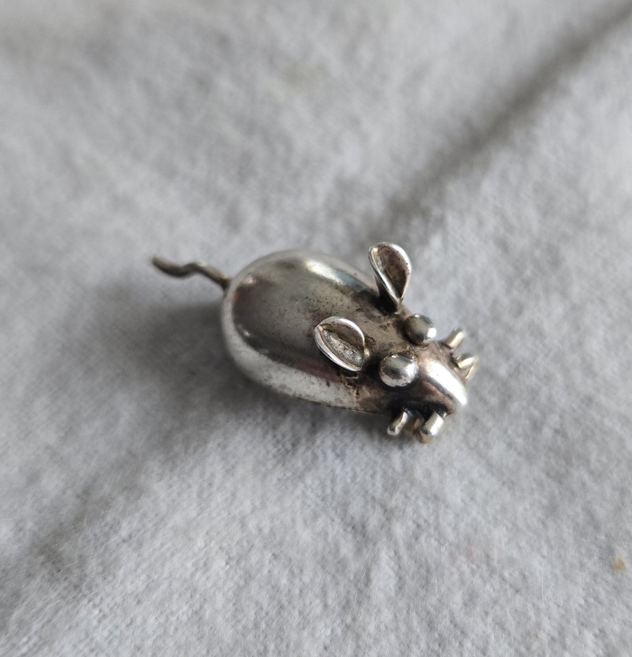Vintage Sterling Silver Mouse Brooch Pin Taxco Mexico | eBay