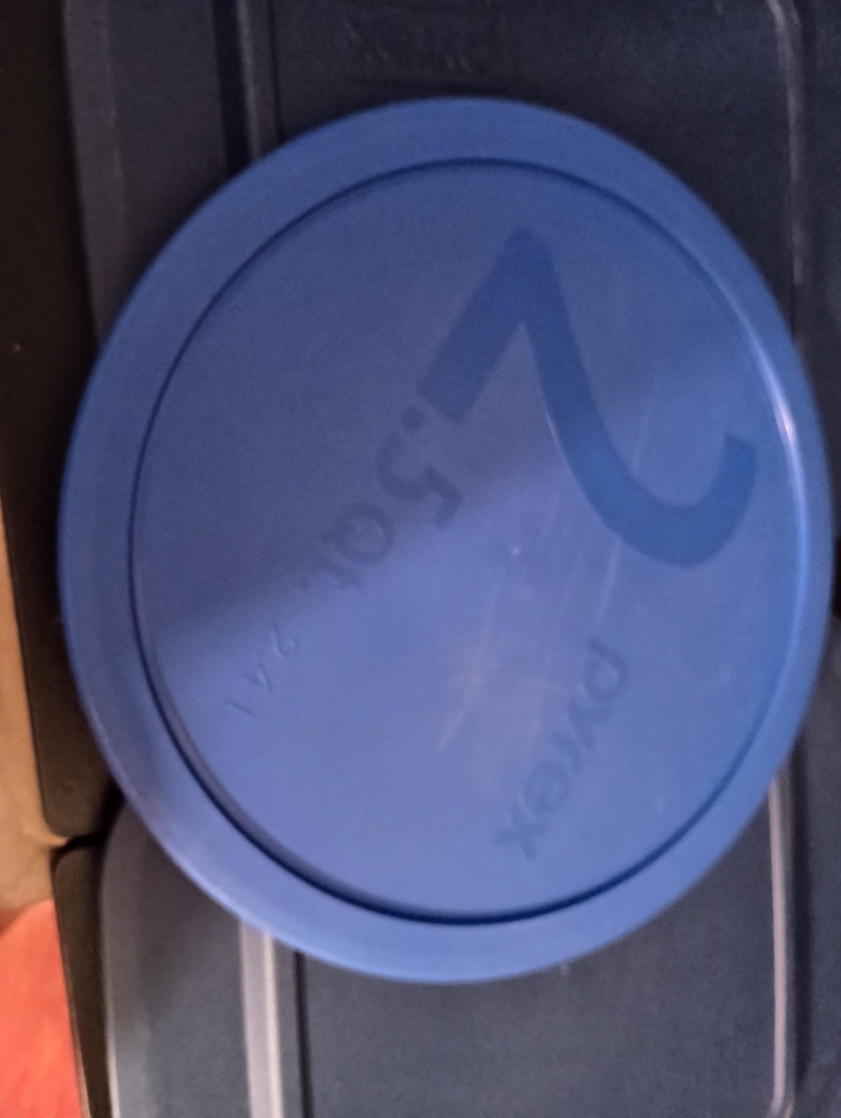 Pyrex 241 PC 2.5qt Blue Mixing Bowl Lid Genuine Food Storage ...