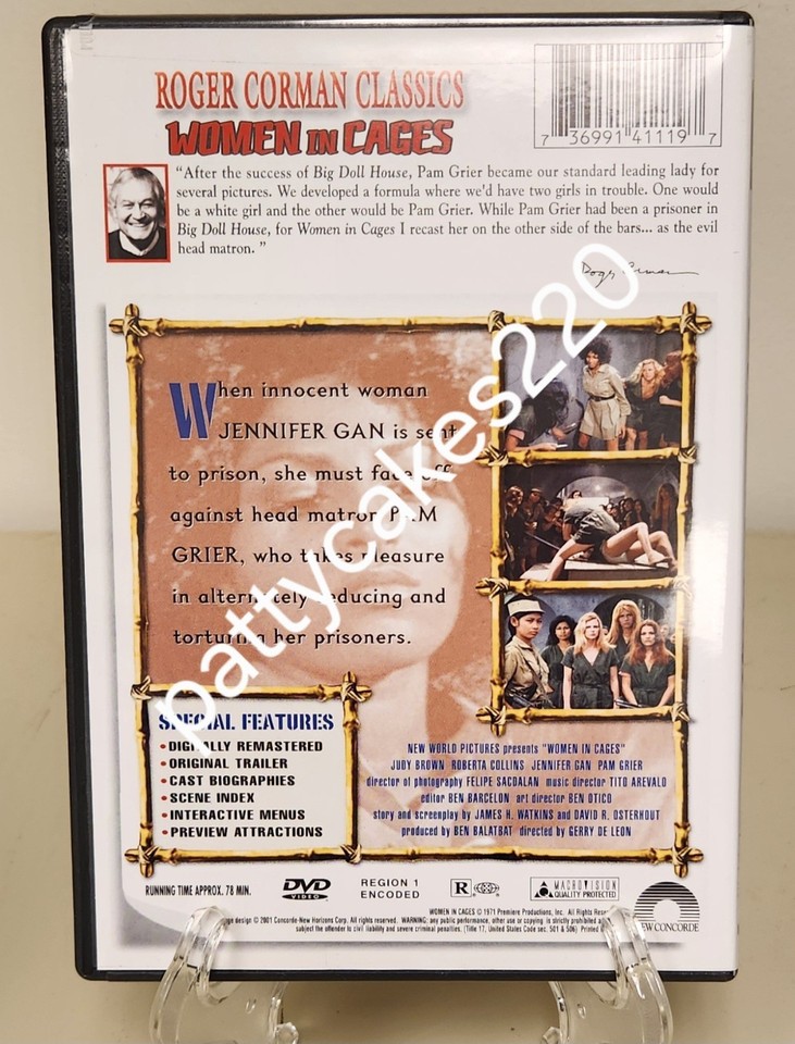 Roger Corman Classics Women in Cages (DVD, 1971, 2001) Pam Grier | eBay