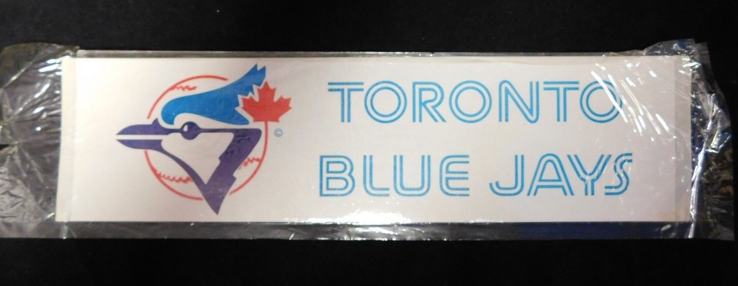 Toronto Blue Jays 1980's Vintage 3"x11" MLB Baseball Bumper Sticker ...