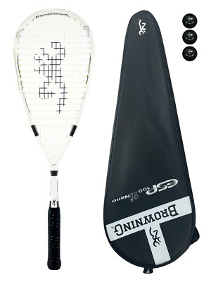 Browning ESP 100 Ti Nano Squash Racket + 3 Squash Balls RRP £120 | eBay UK