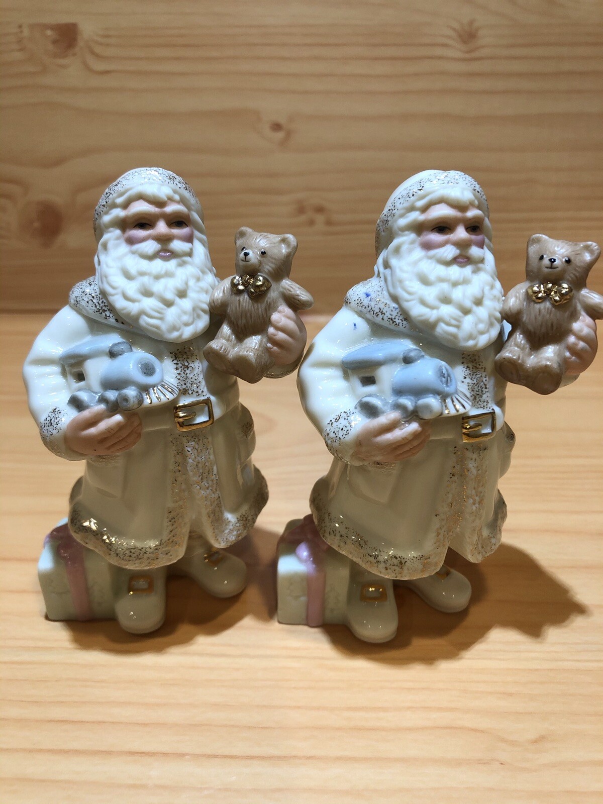 Lenox Santa Claus Figurines with Toys and Gifts Porcelain 4 1/2 " tall ...