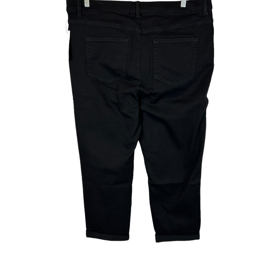Denim & Co. Women's Cozy Touch Denim Regular Girlfriend Jeans Black ...