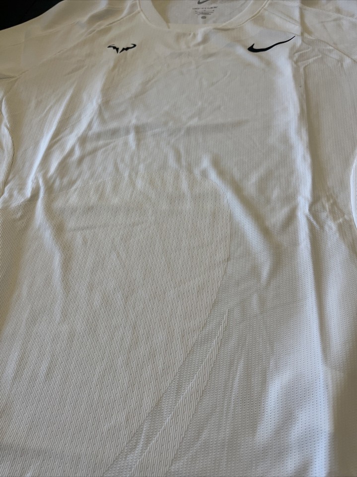Nike Court Rafa Nadal Dri-FIT ADV White Tennis Shirt Not Tags New Men’s ...