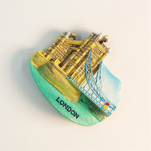 UK London 3D Tower Bridge Landmark Travel Souvenir Resin Fridge Magnet ...