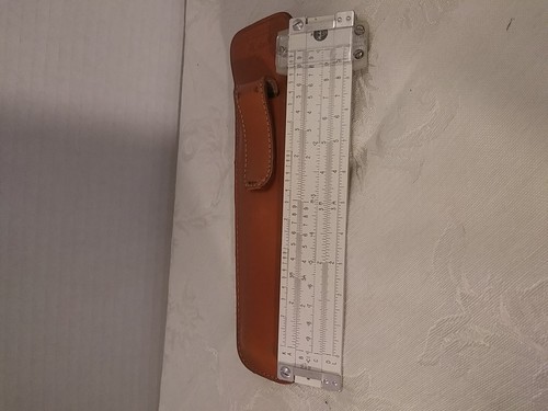 Vintage Pocket Slide Rule With Leather Case | eBay