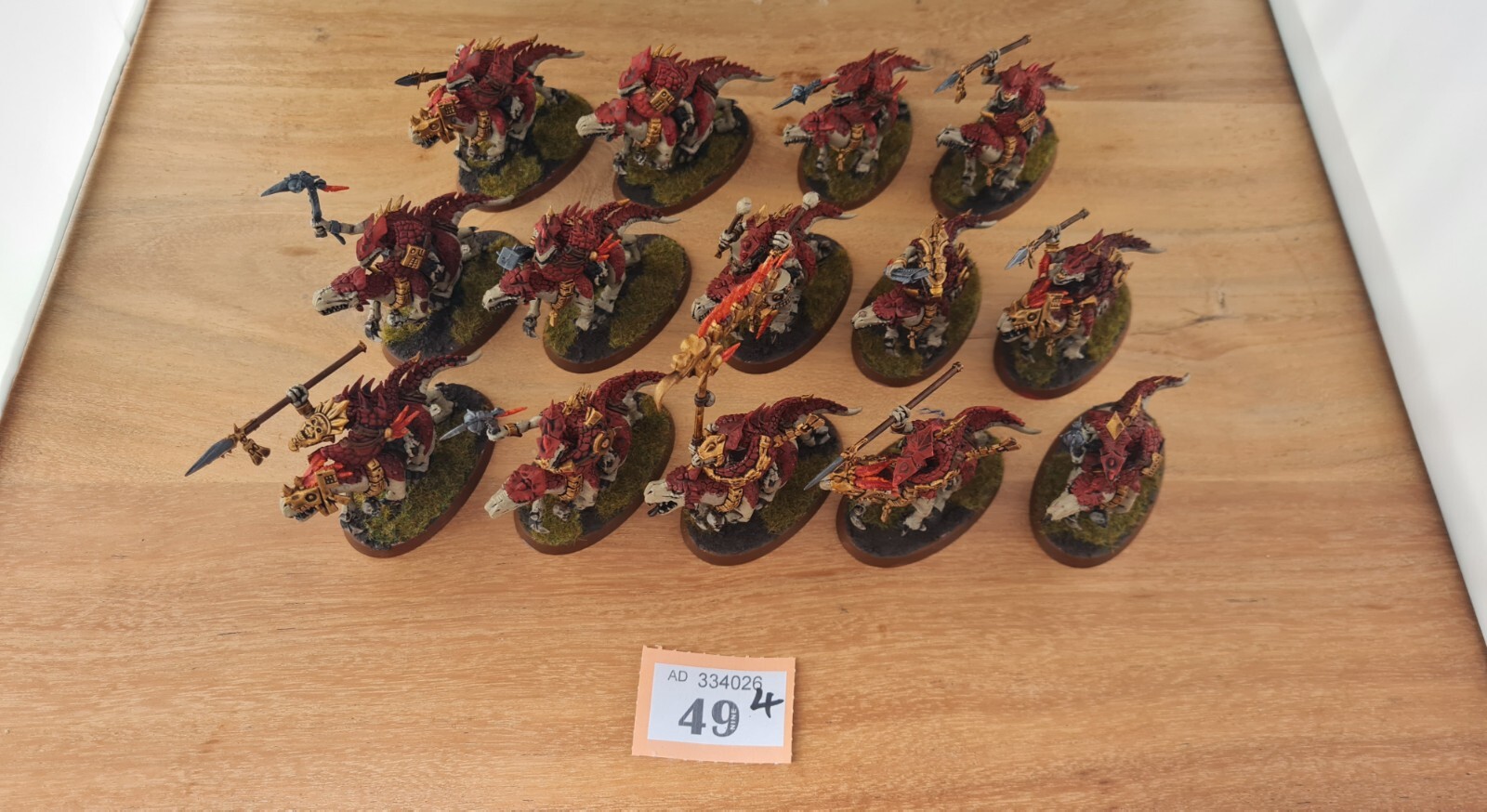 Warhammer Aos Lizardmen Seraphon Cold One Knights Nicely Painted | eBay