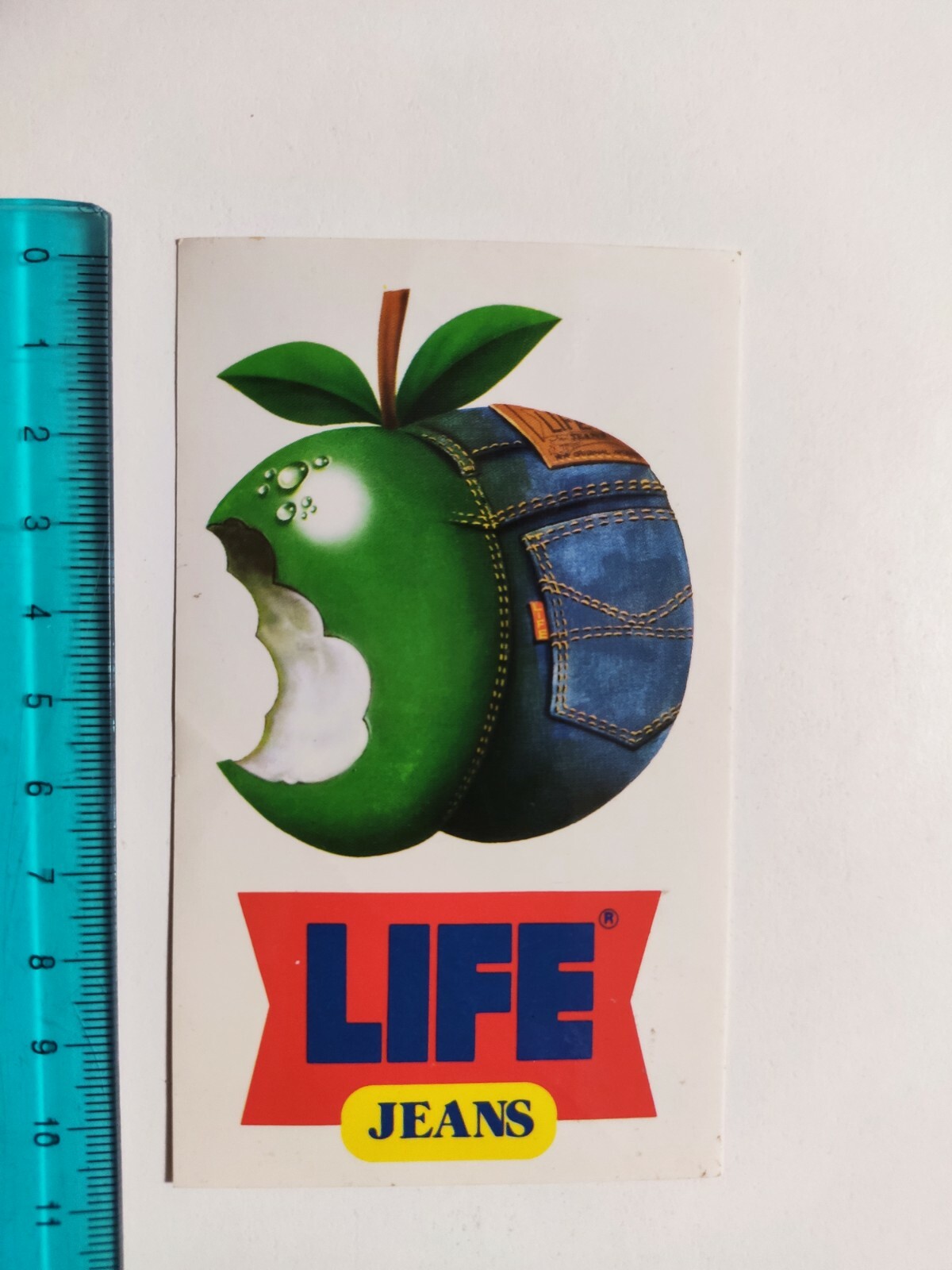 ADESIVO LIFE JEANS STICKER AUTOCOLLANT AUFKLEBER VINTAGE 80s ORIGINAL ...