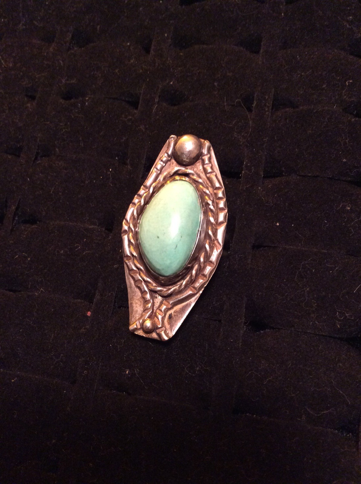 Authentic George Begay Gem Sleeping Beauty Turquoise Sterling Ring ...