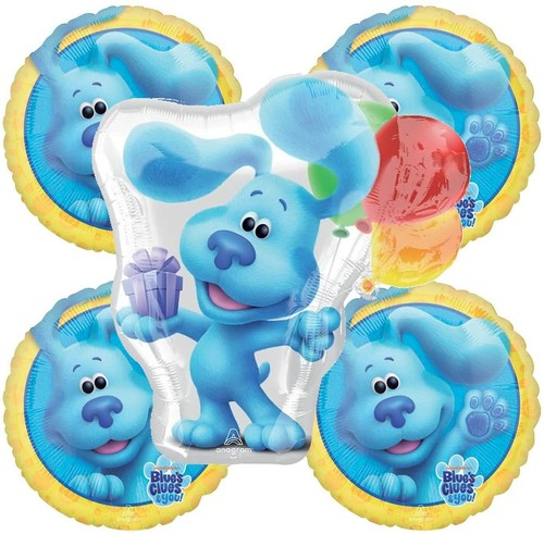 Blue's Clues Party Balloon Bundle - Set Of 5 Blues Clues Balloons For A ...