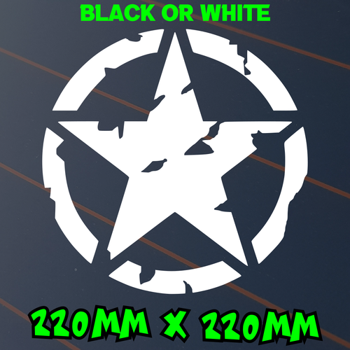 Army Star Sticker Car Decal Window Australia 4x4 Military JDM BNS Ute ...