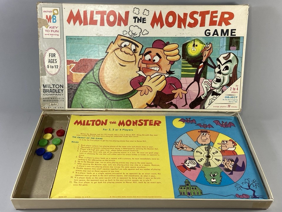 Vintage 1966 Milton Bradley Milton The Monster Board Game by Hal Seeger ...