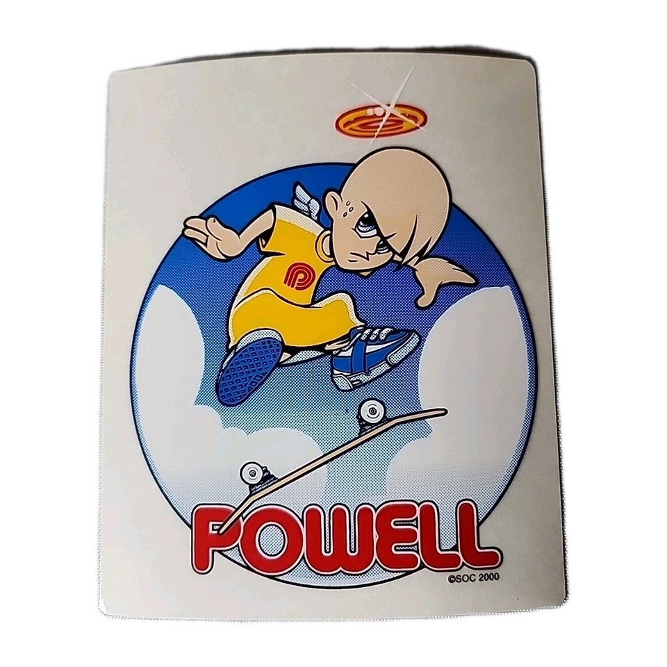 Vintage Powell Peralta Angel Boy Skateboard Sticker Old School Skaters ...