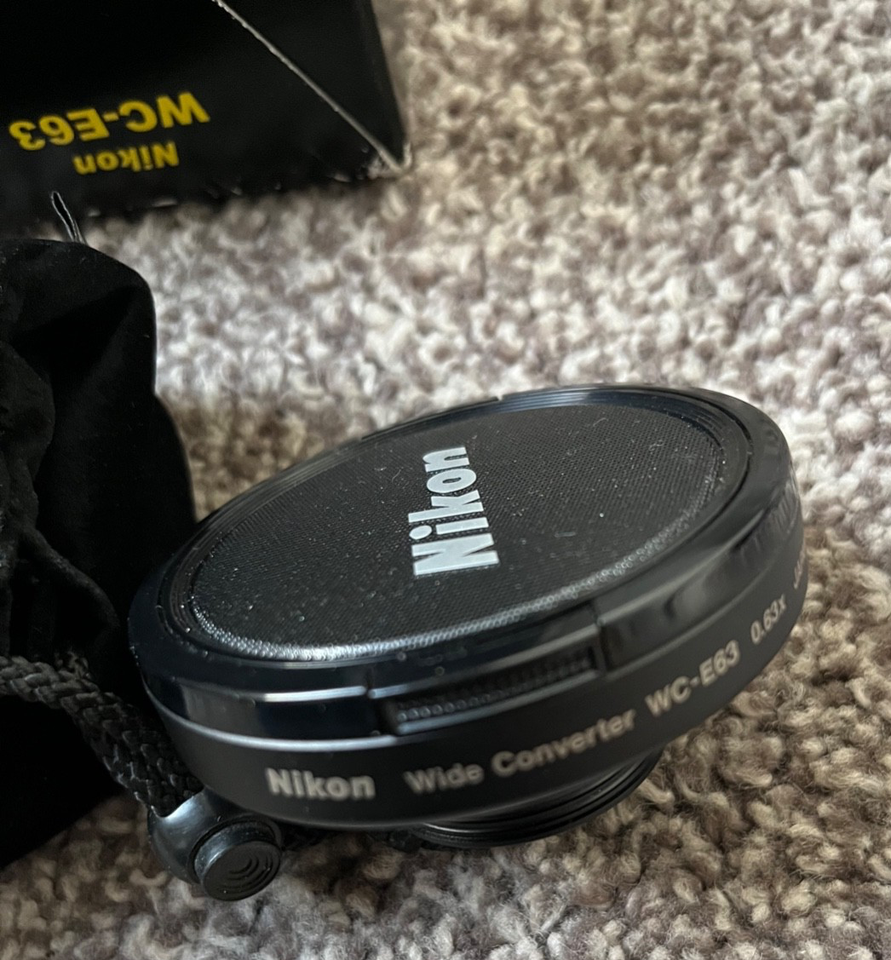 VGC BOXED Nikon Wide Converter Lens WC-E63 0.63X For COOLPIX 4300 4500 ...