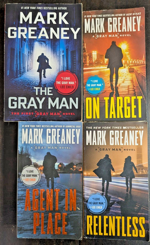 Gray Man Series Lot of 4 Mark Greaney Paperback Thriller Target Agent ...