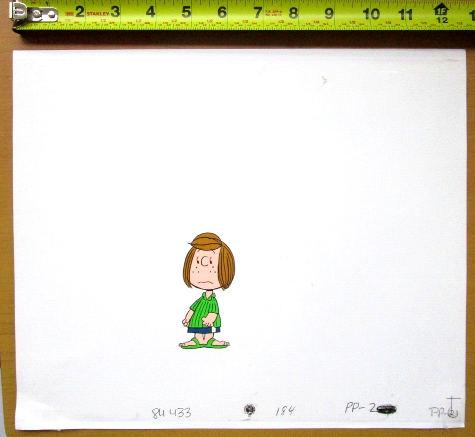 PEPPERMINT PATTY PEANUTS SCHULZ ORIGINALPRODUCTION CEL snoopy sandals ...