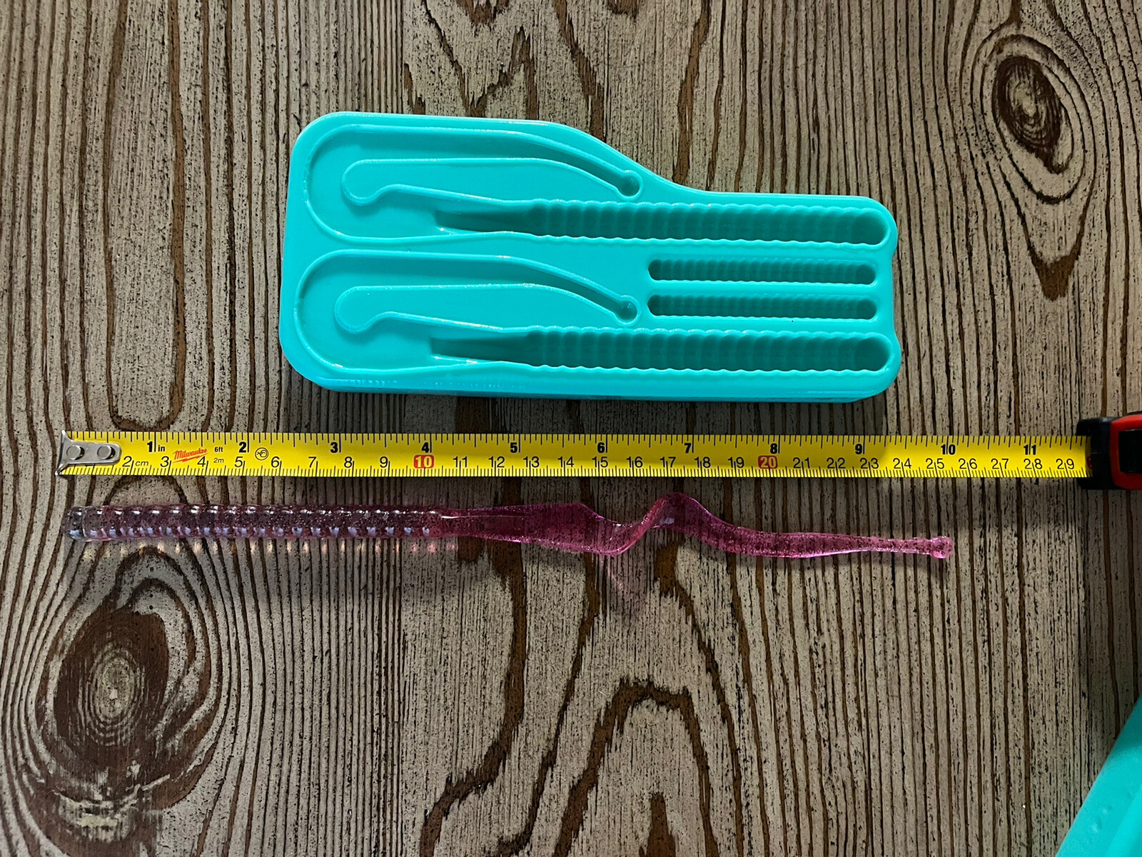 Soft Plastic Bait Mold, 10in Worm, Ribbon Tail, Plastisol, Lure Mold ...