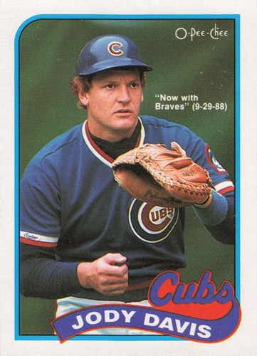 1989 TO-Pee-Chee - Jody Davis #115 | eBay