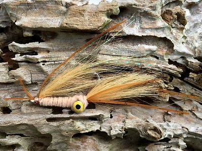 Fly Fishing Flies (Redfish, Trout, Snook, Bonefish, Permit) Squimp Tan ...