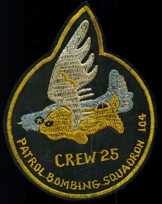 USN WW2 VPB-104 Patrol Bombing Squadron 104 Patch JU | eBay