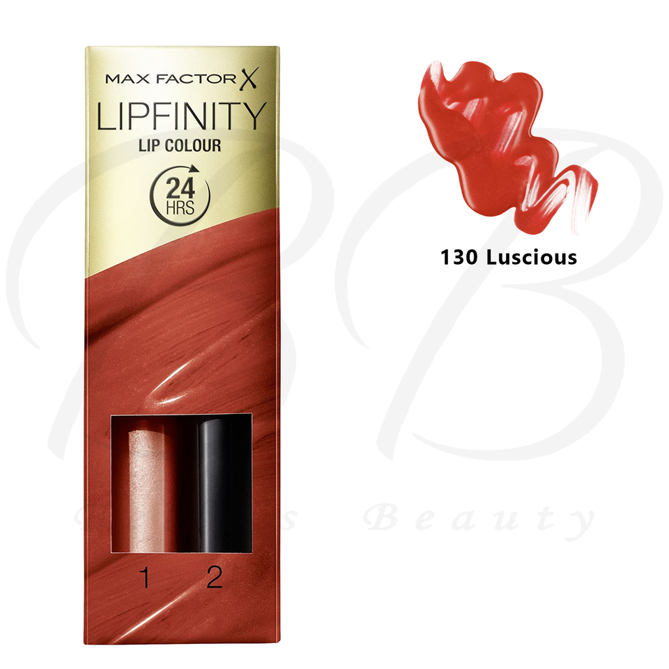 MAX FACTOR Lipfinity 2 Step Lip Colour + Top Coat 24Hrs Lip Tint ...