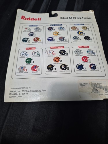 Vtg Riddell Pocket Pro Football Helmet Set 1997 Beasts AFC Central ...