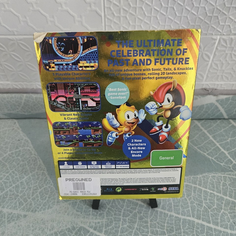 Sonic Mania Plus Sony PlayStation 4 PS4 Game Complete Art Book ...