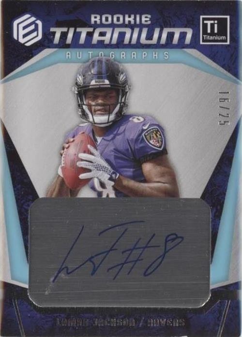 2018 Panini Elements - Rookie Titanium Autographs Lamar Jackson #RTA-6 ...