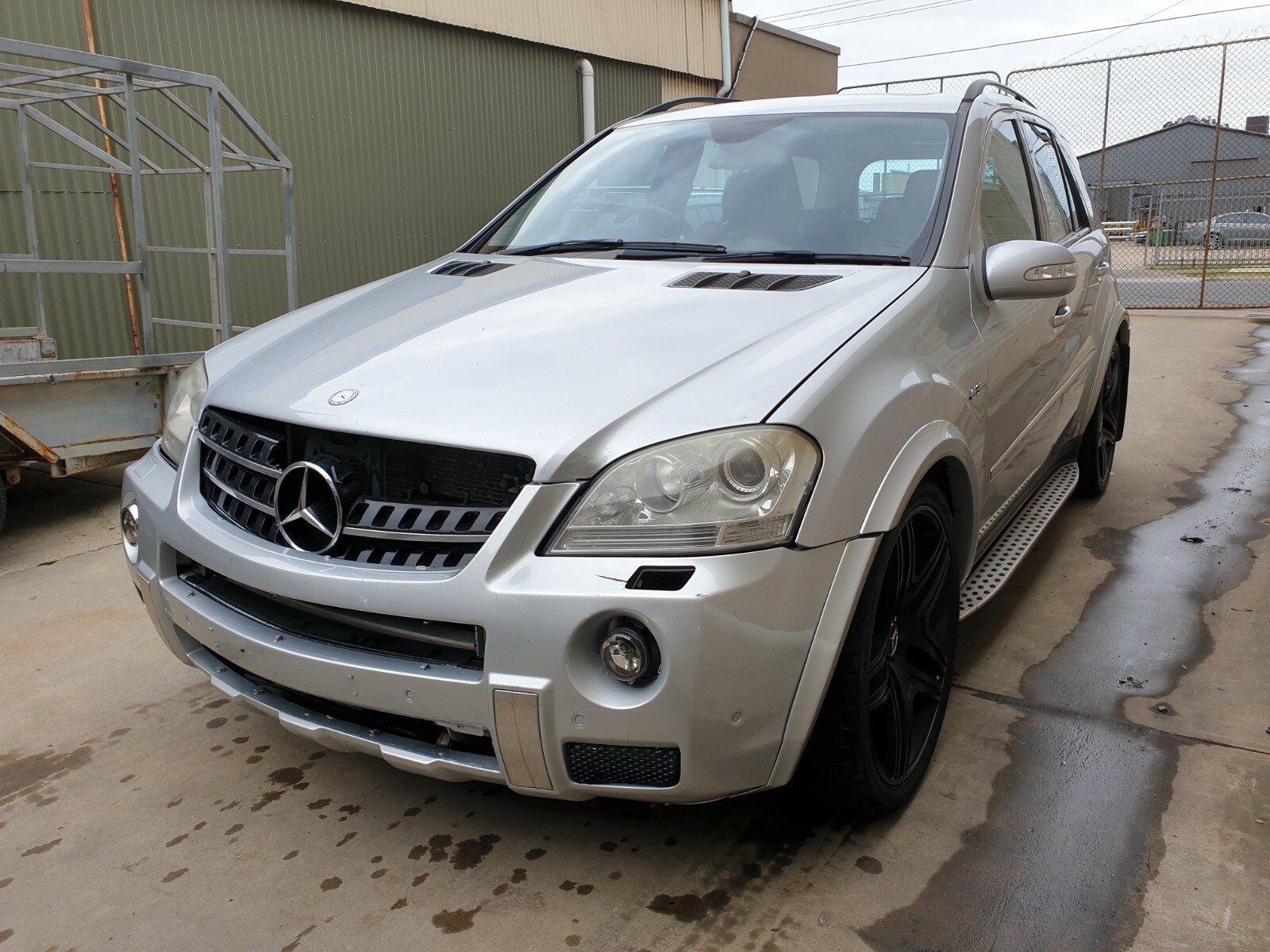 Mercedes Benz W164 ML63 AMG Black Leather Sports Steering Wheel ...