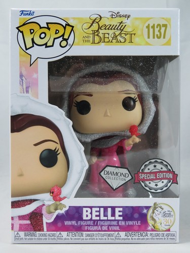 Disney Funko Pop - Belle (Diamond Glitter) - Beauty and the Beast - No ...