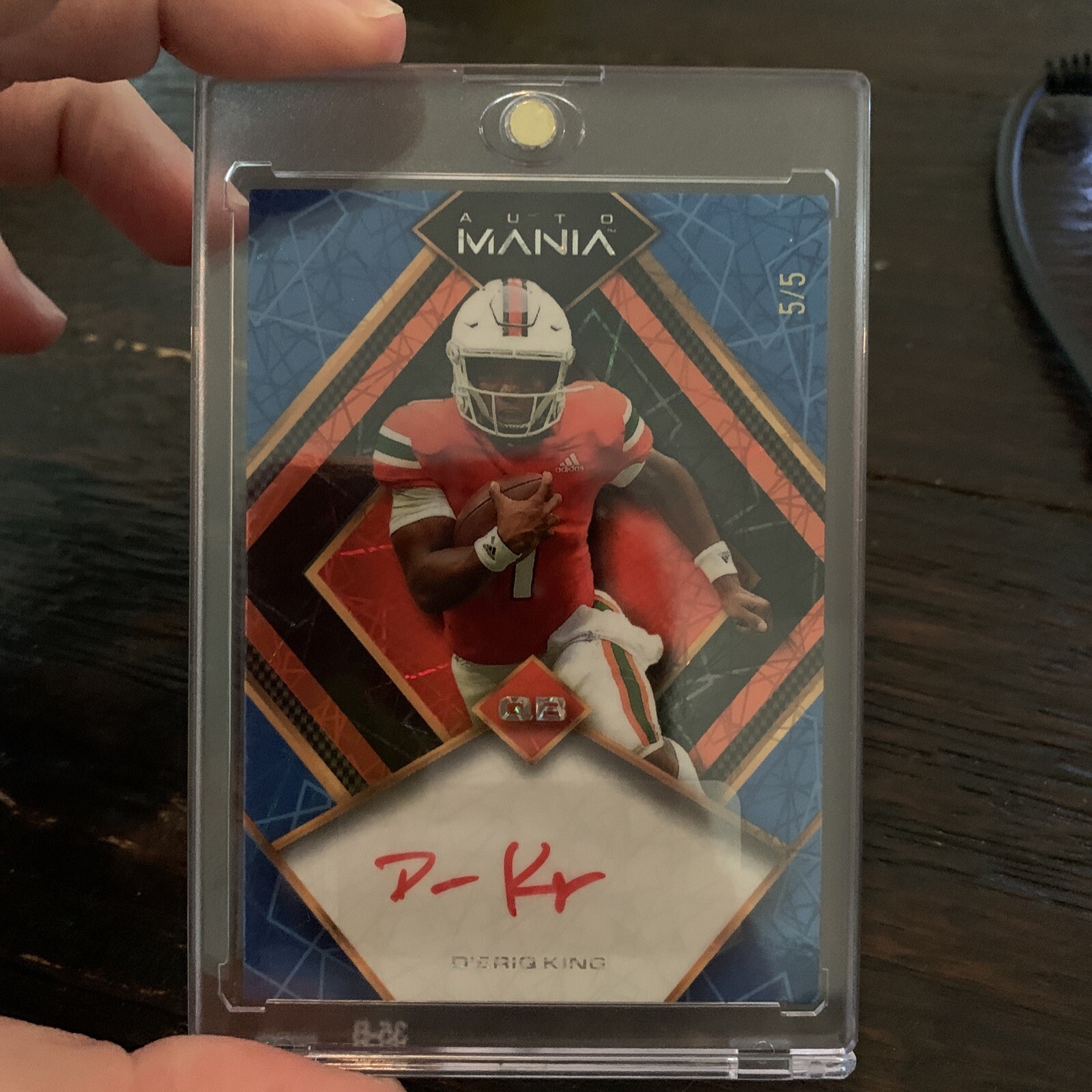 2022 Wild Card Auto Mania RC AUTO D'ERIG KING 5/5 | eBay