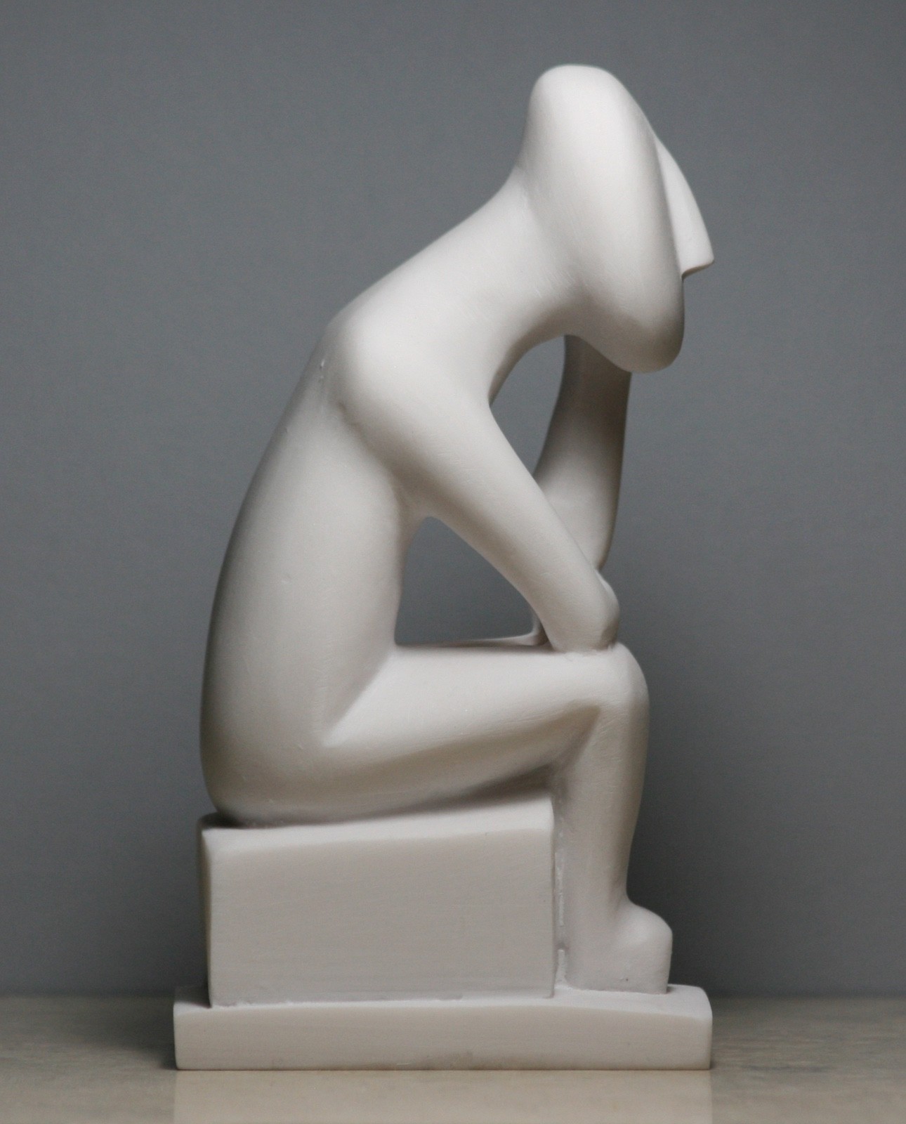 Thinker Cycladic Greek Art Figurine Idol Modern Statue Sculpture ...